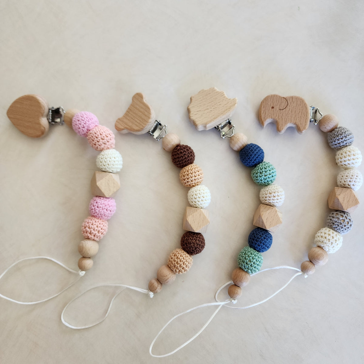 Crochet Shape Paci Clip – Confetti Shoppe